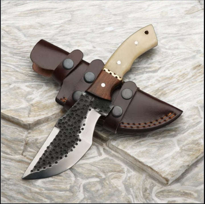 Tom Brown Tracker Survival Knife - D2 Steel Blade, Rosewood & Brass Ha ...