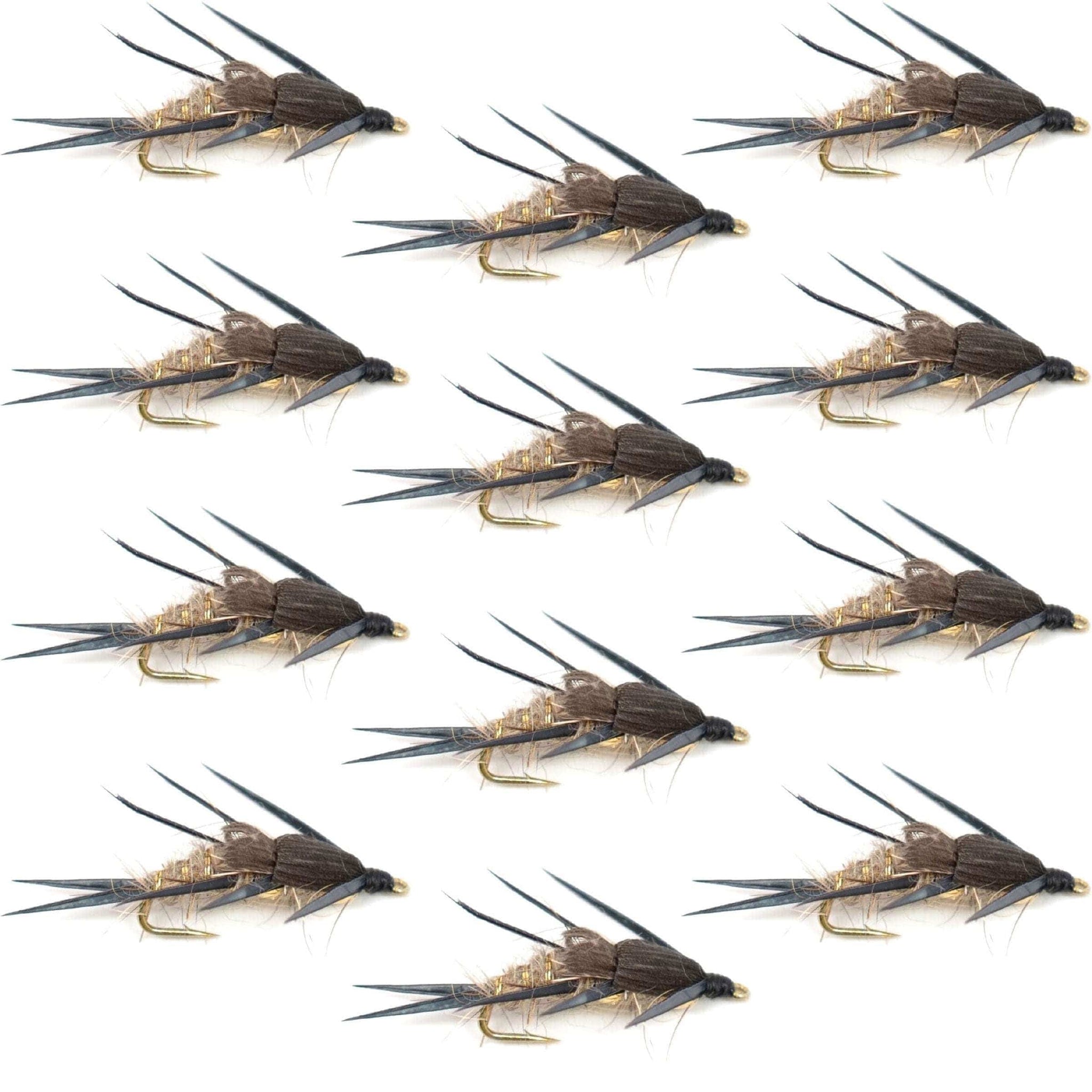 Double Bead Gold Ribbed Hare's Ear Nymph Fly Fishing Flies - Trout and ...