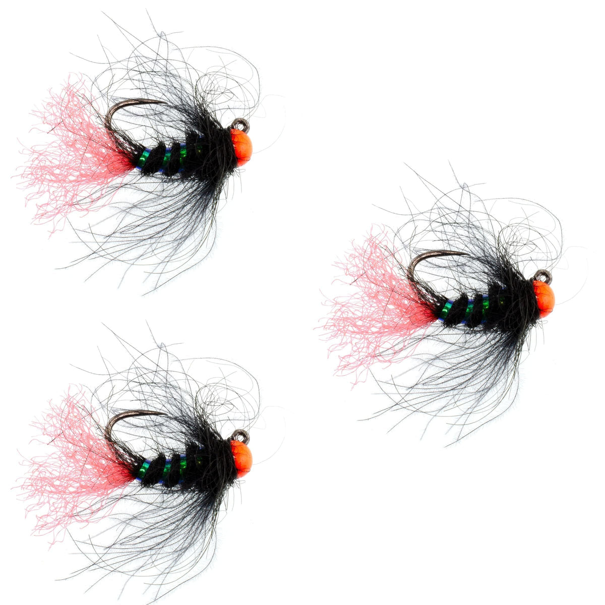 3 Pack Tungsten Hot Bead Jig Tactical Blow Torch Czech Nymph Euro Nymp ...