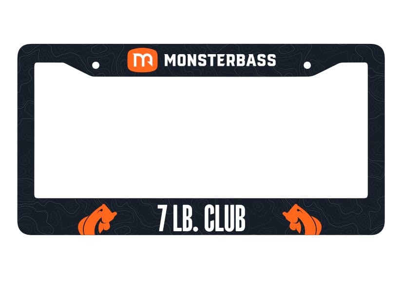 7 lb Club Bass Fishing License Plate Frame – MONSTERBASS